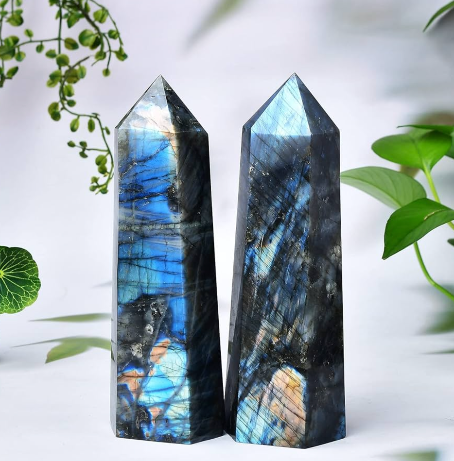 Buy Labradorite Crystal Tower Obelisk & Crystal Obelisks – Green Witch ...