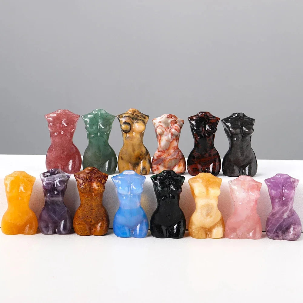 Buy Crystal Stone Female Statue Figurines – Green Witch Creations